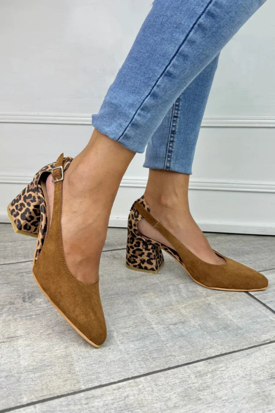 Leopard Print Heel Slingbacks – Lennox And Gray