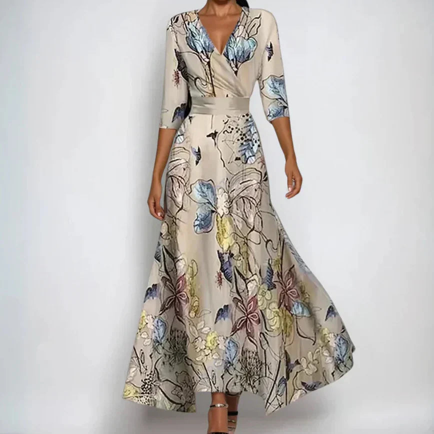 Emily - Luxury Floral Dress – Lennox And Gray