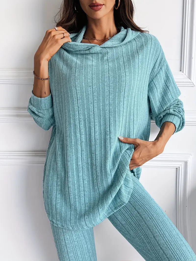 Camden Ribbed Knit Lounge Set – Lennox And Gray