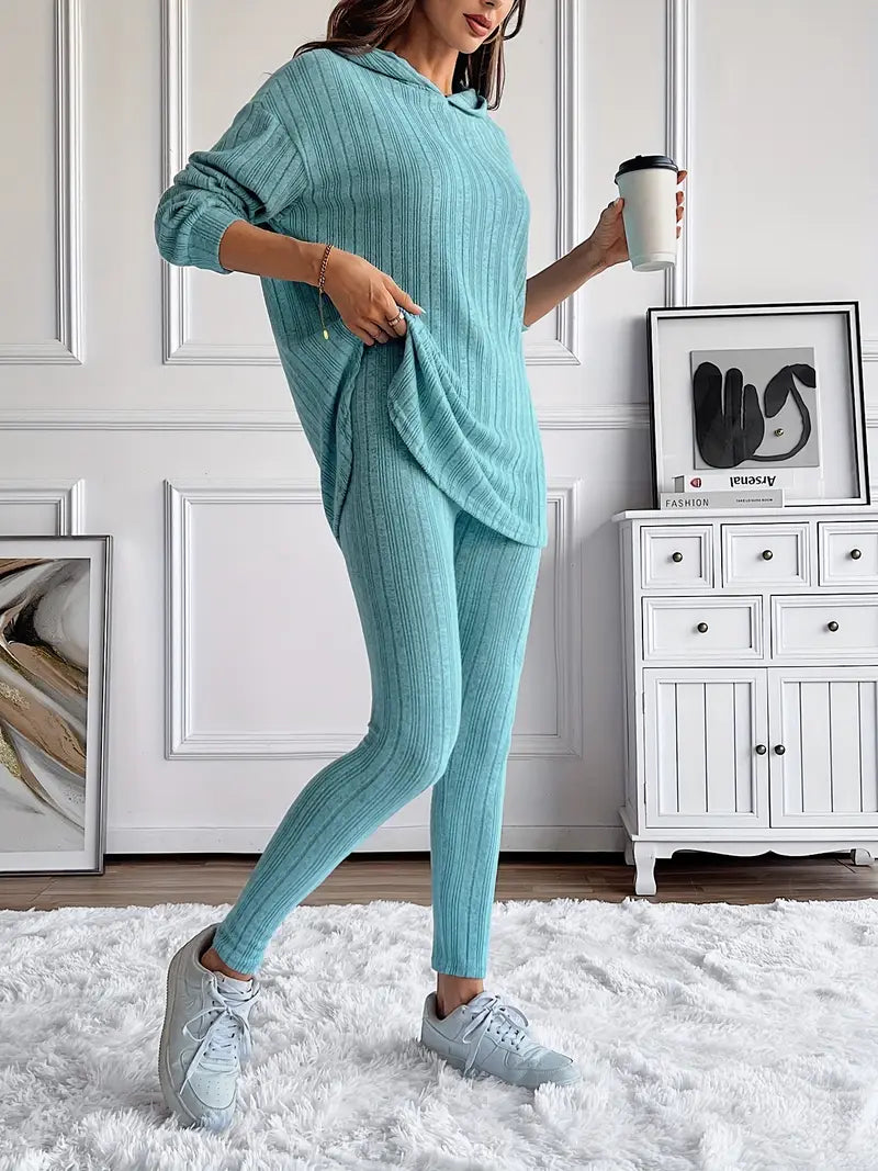 Camden Ribbed Knit Lounge Set – Lennox And Gray